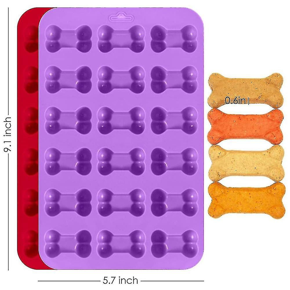 3 Pcs Silicone Molds Puppy Dog Paw And Bone Shaped Reusable Ice Candy ...