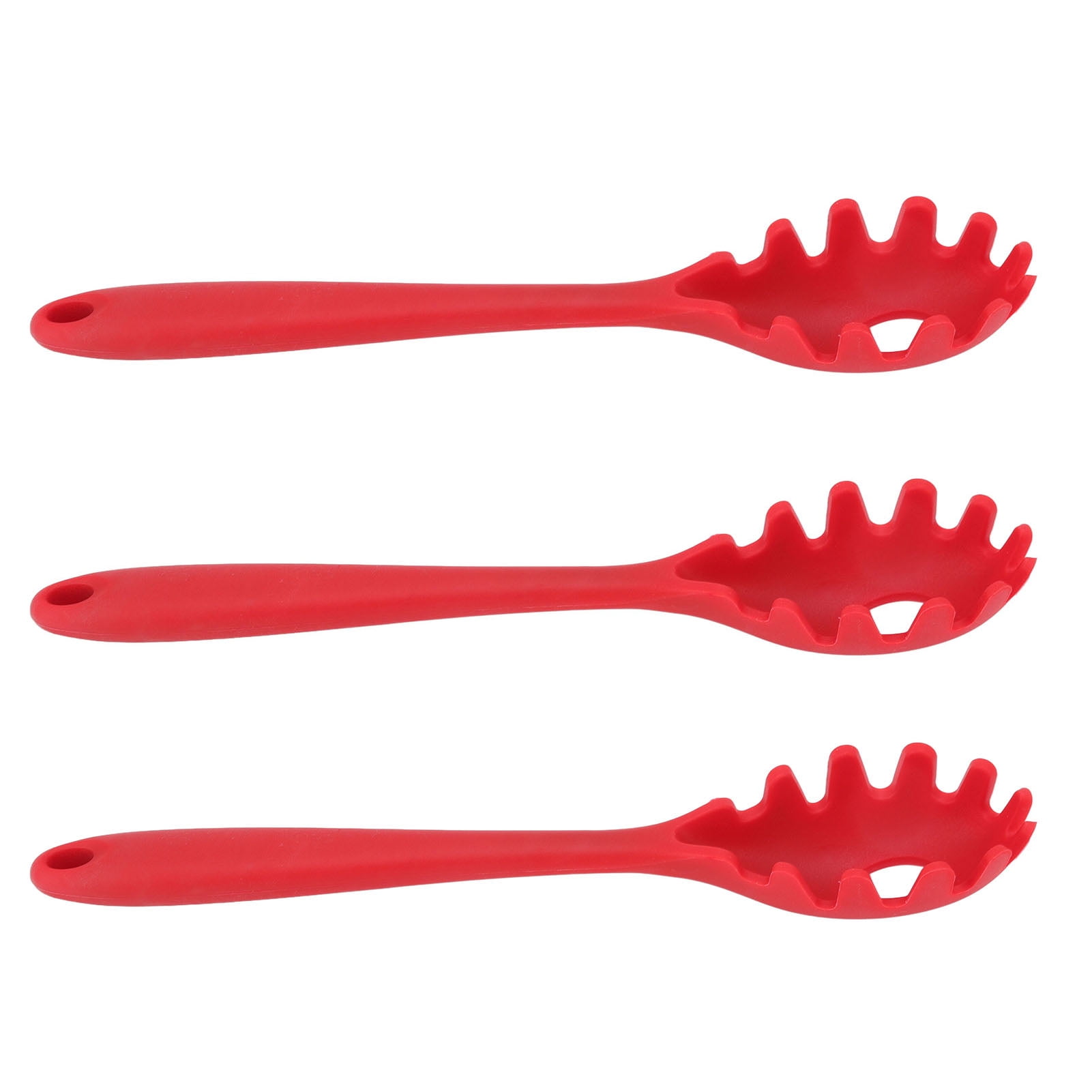 3 Pcs Silicone Spaghetti Spoon All in 1 Food Grade Heat Resistant ...