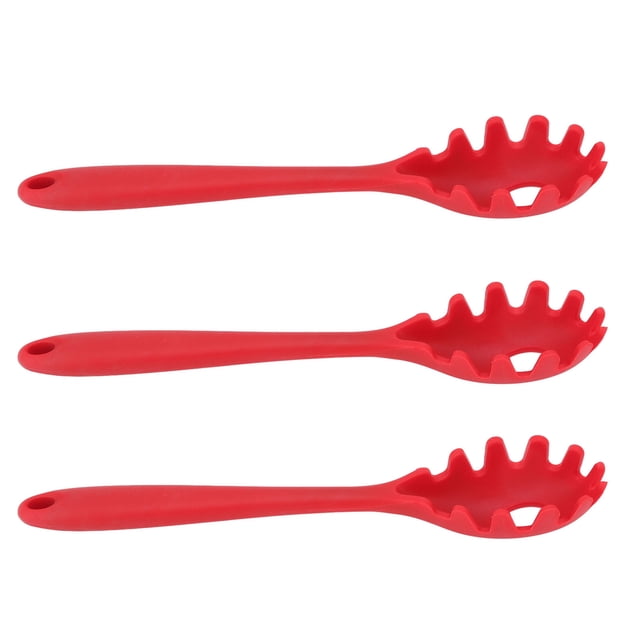 3 Pcs Silicone Spaghetti Spoon All in 1 Food Grade Heat Resistant ...