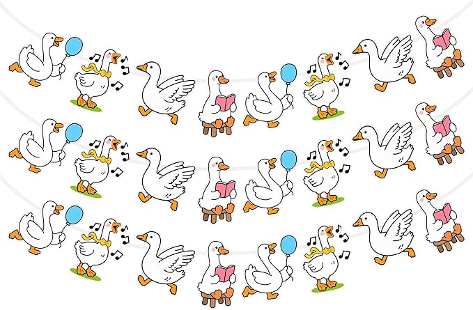 3 Pcs Silly Goose Themed Banner, Geese Garland Decor for Him and Her ...