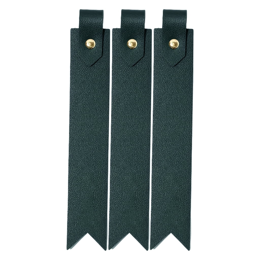 3 Pcs Simple Book Markers 2 in 1 Bookmarks PU1eatherBookmarks with Pen ...