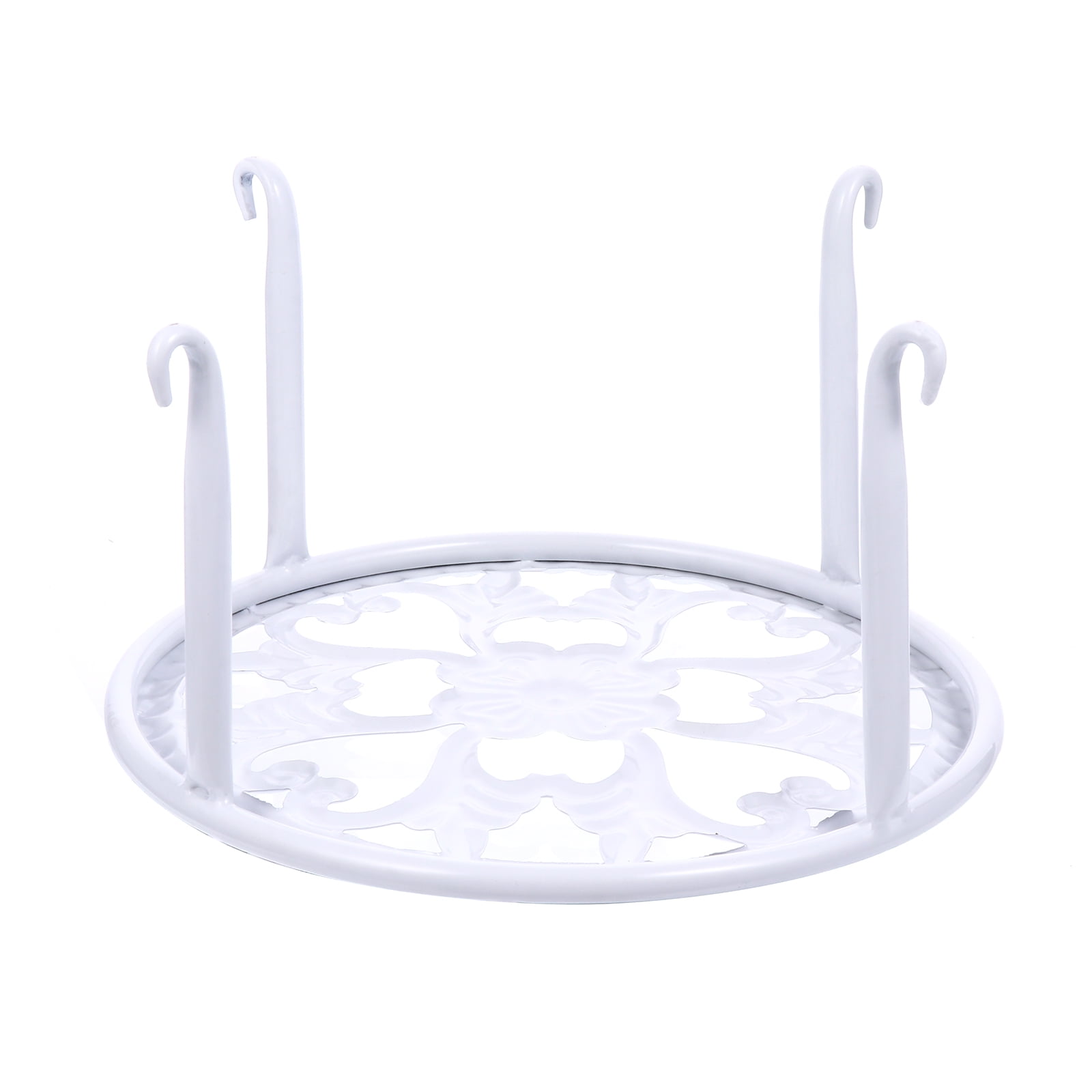 3 Pcs Simple Flower Stand Indoor Shelf Outdoor Pot Plant White ...