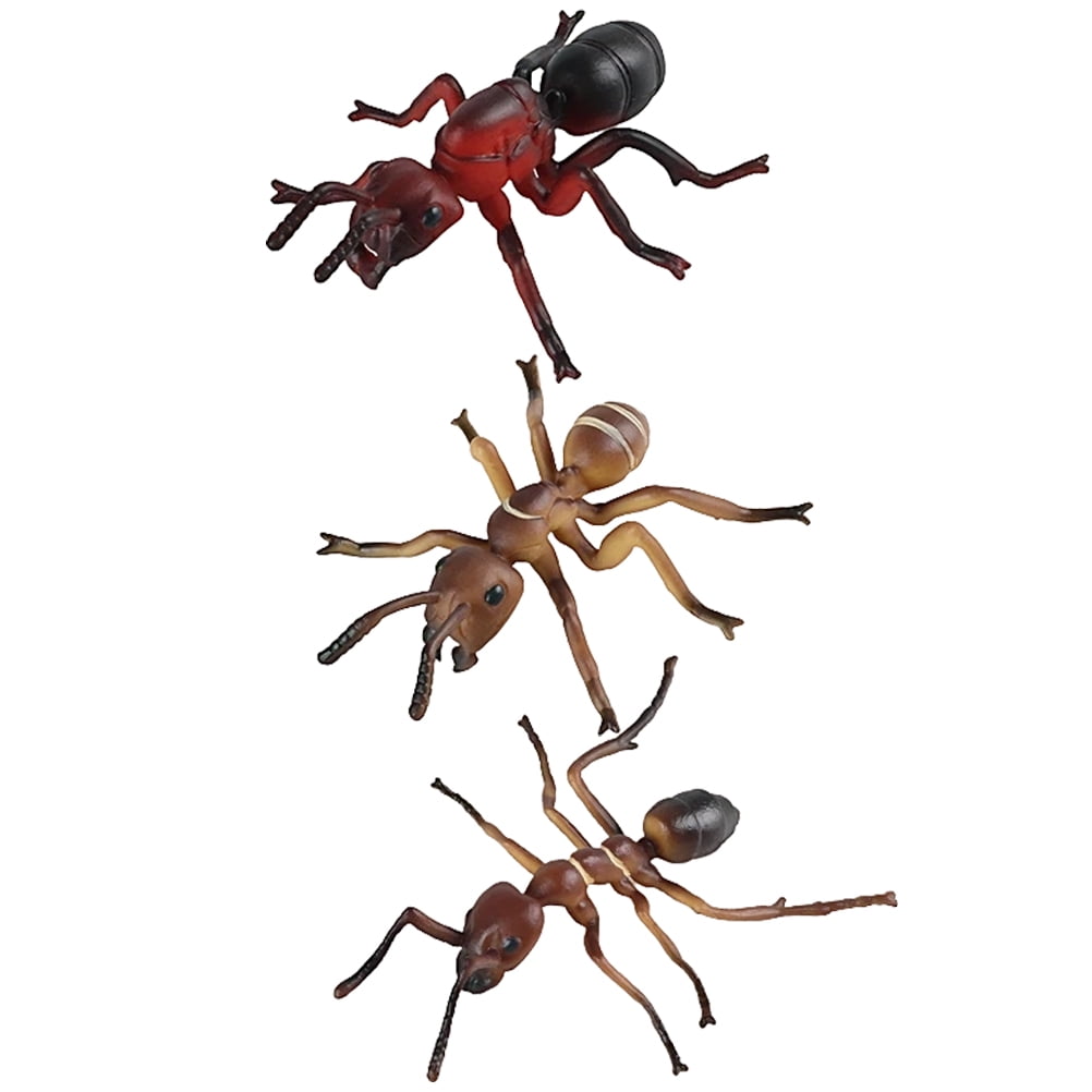 3 Pcs Simulated Ants Bookshelf Decoration Garden Ornament Child ...