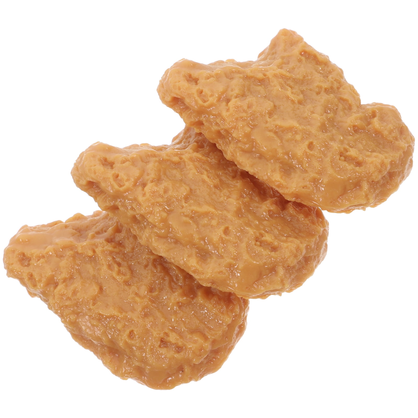 3Pcs Realistic Fake Chicken Nuggets Food Model Props for Shop Display ...