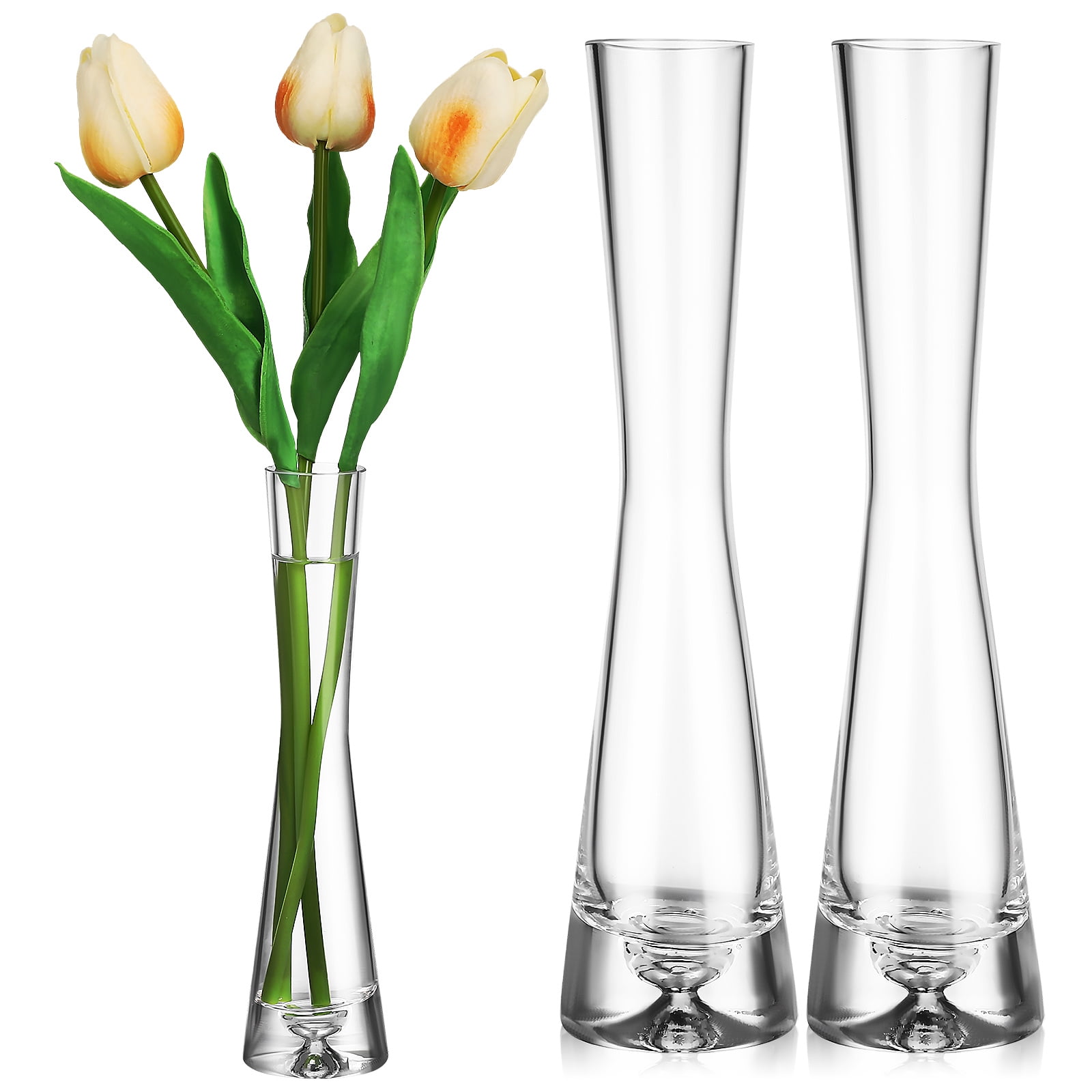 3 Pcs Single Flower Vases Bud Vases Glass Vases Small Vase Glass Flower ...