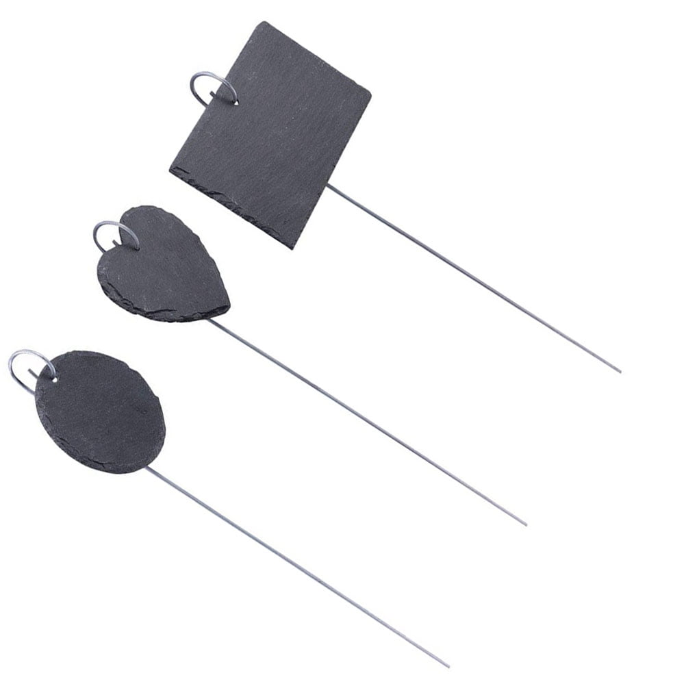 BESTOYARD 3Pcs Garden Label with Rust Resistant Iron Rod for Flower Bed ...