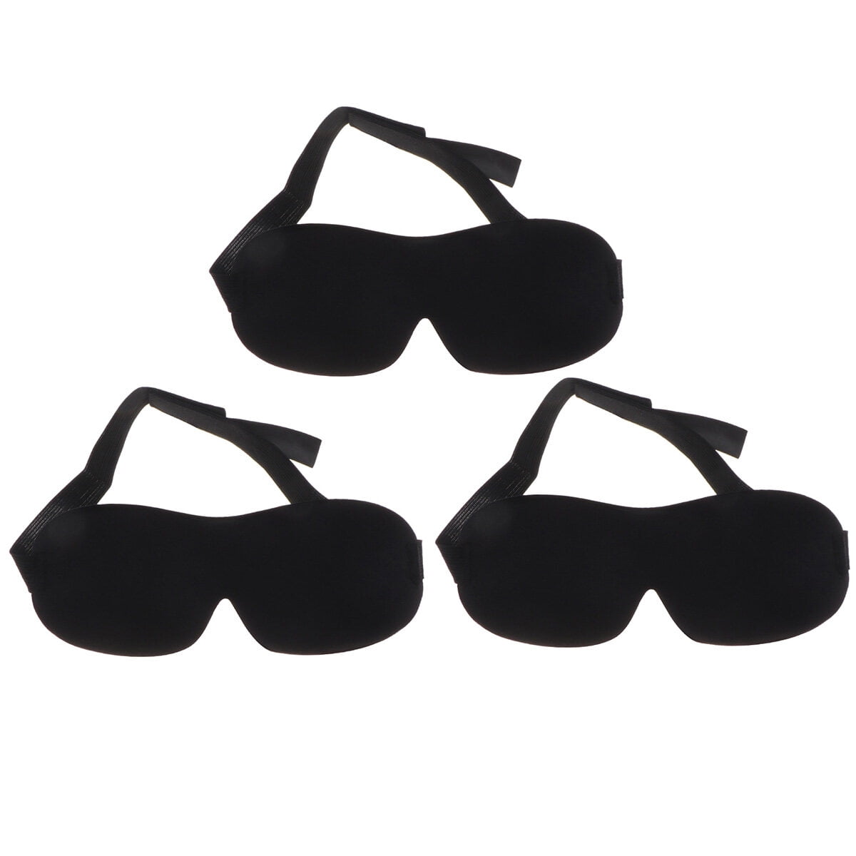 3 Pcs Sleep Blindfold Eye Mask for Sleeping Black Face Masks Man Travel ...
