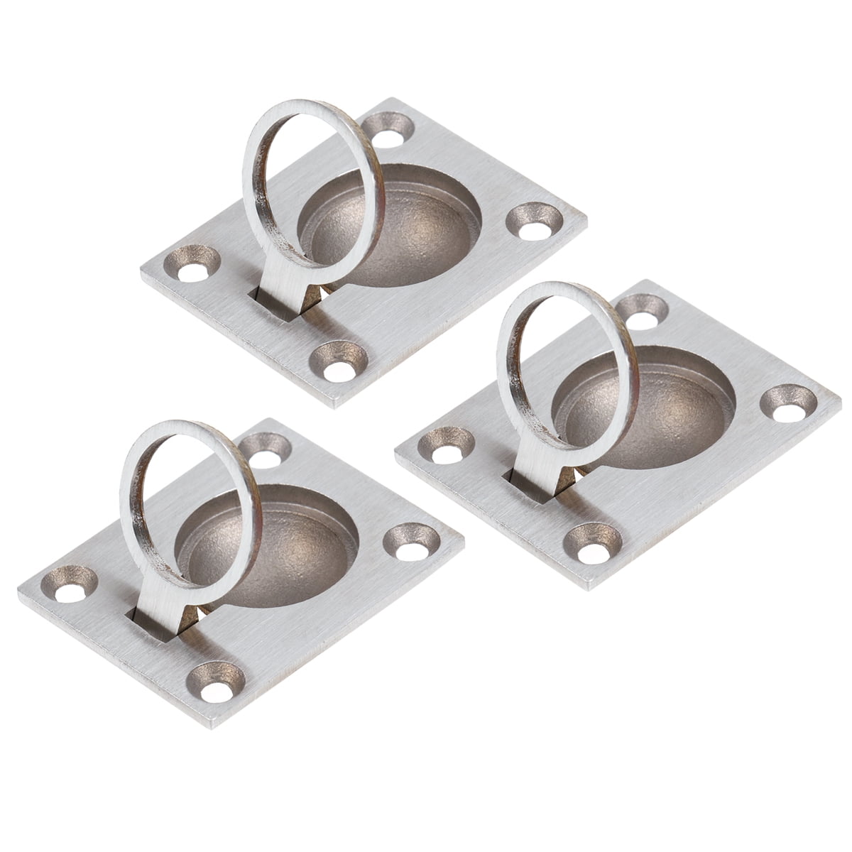 3 Pcs Sliding Door Handle Pull Rings Invisible Cupboard Drawer Buckle ...