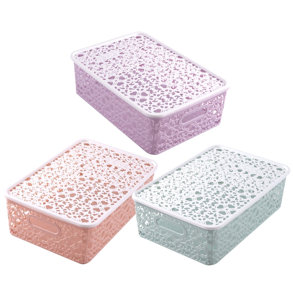 3 Pcs Small Plastic Container Small Storage Containers with Lids ...