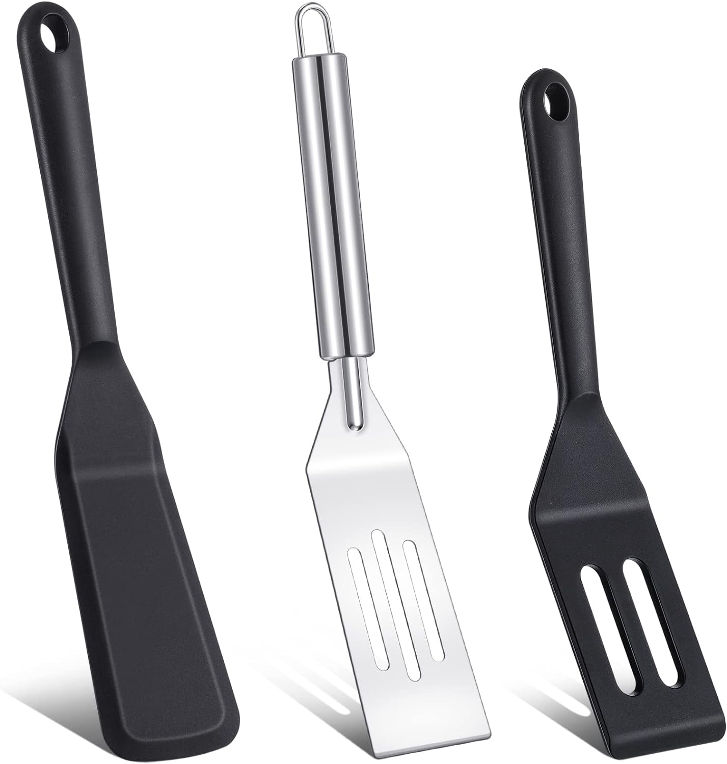 3 Pcs Small Spatula Thin Narrow Silicone Serving Spatula Kitchen ...