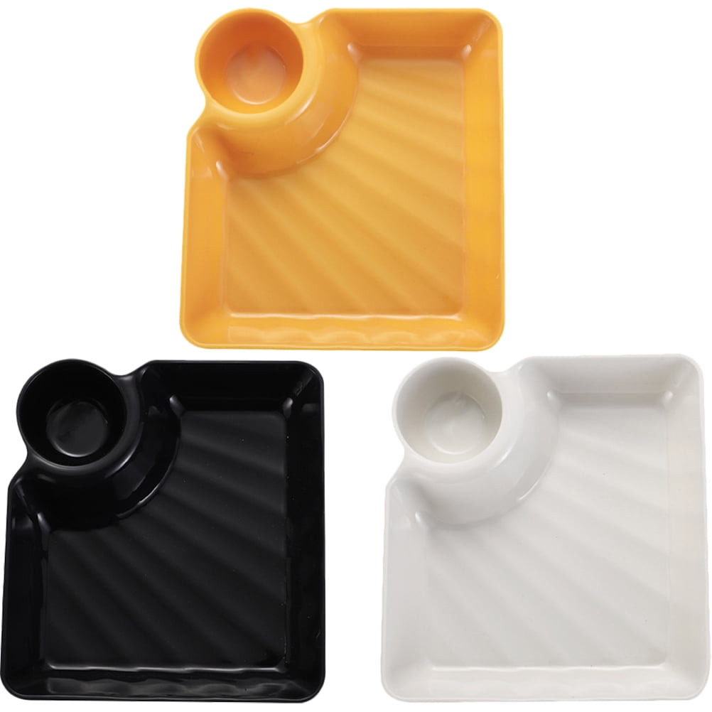 3 Pcs Snack Plate Sushi Plate The Beginners Tray for Serving Food ...