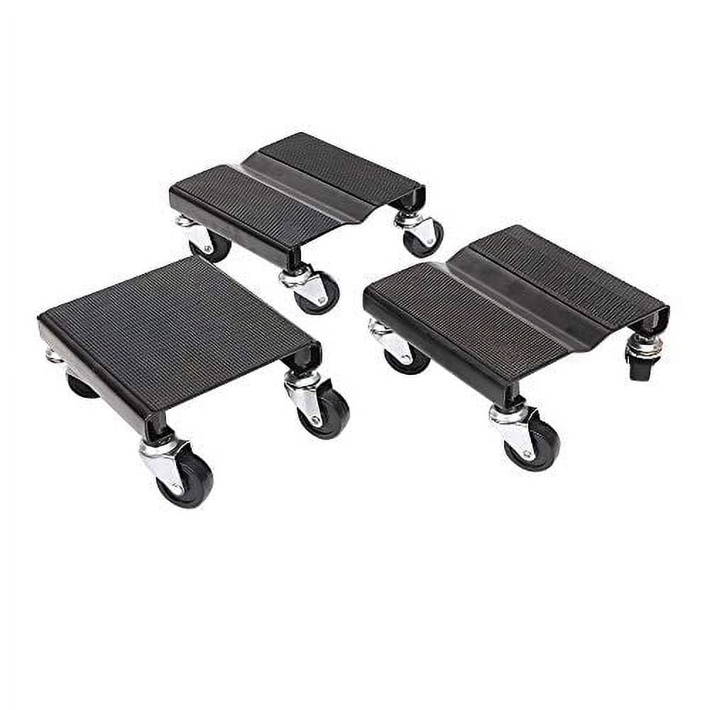 3 Pcs Snowmobile Dolly Set with Caster Wheels 1500 LBS Moving Rollers ...
