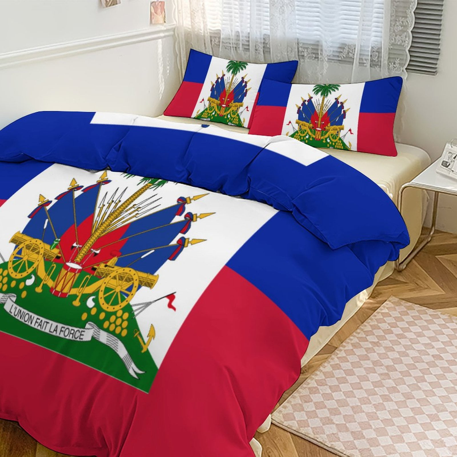 3 Pcs Soft Bedding Set, Includes 1 Duvet Cover with Zipper And 2 Pillow ...