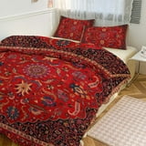 3 Pcs Soft Bedding Set, Includes 1 Duvet Cover with Zipper And 2 Pillow ...