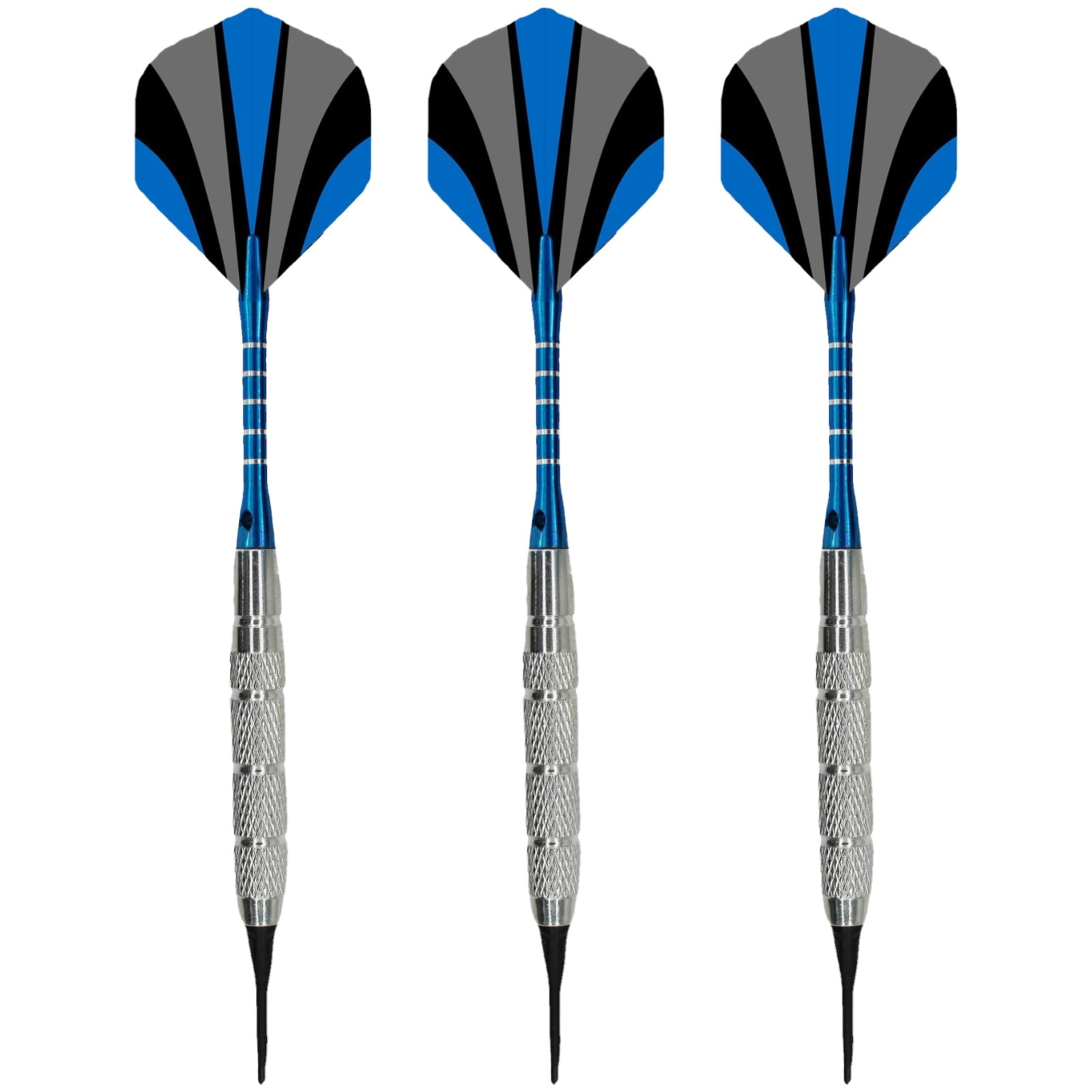 3 Pcs Soft Tip Darts Set, Iron Darts with Aluminum Shafts and Plastic ...