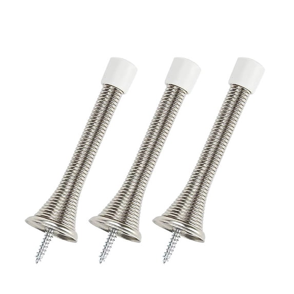 3 Pcs Spring Door Stopper, Flexible Rustproof Heavy Duty Spring Door ...
