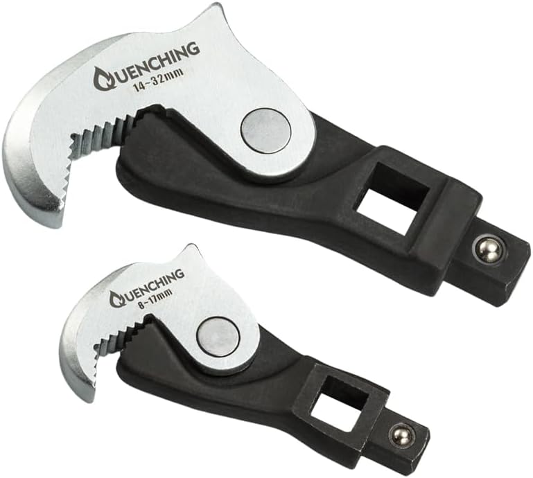 3-Pcs Spring Loaded Auto-Adjusting Jaw, Self Adjusting Crowfoot Wrench ...