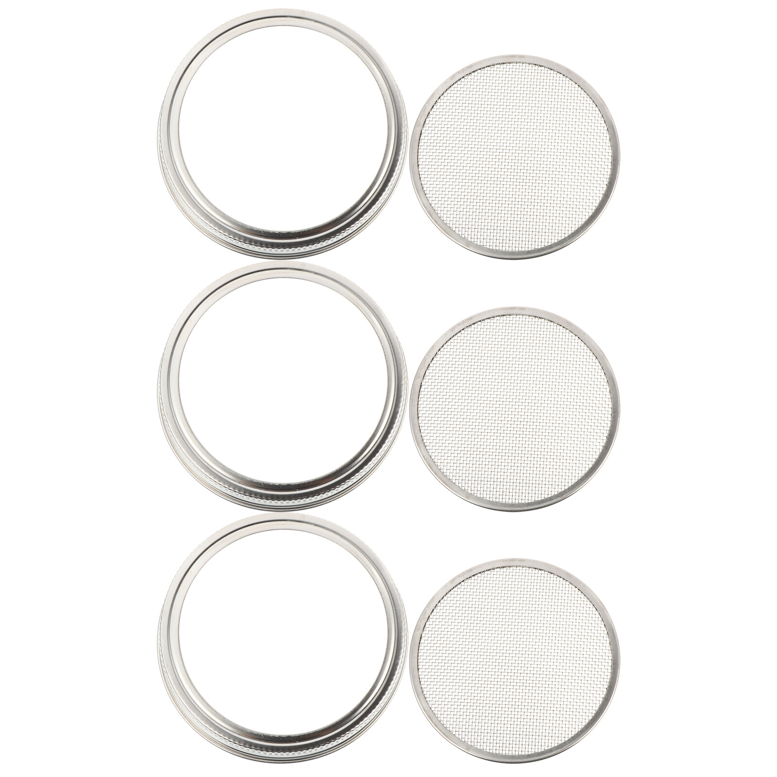 3 Pcs Sprouting Jar Screen Lids Stainless Steel Sprouting Lids for ...