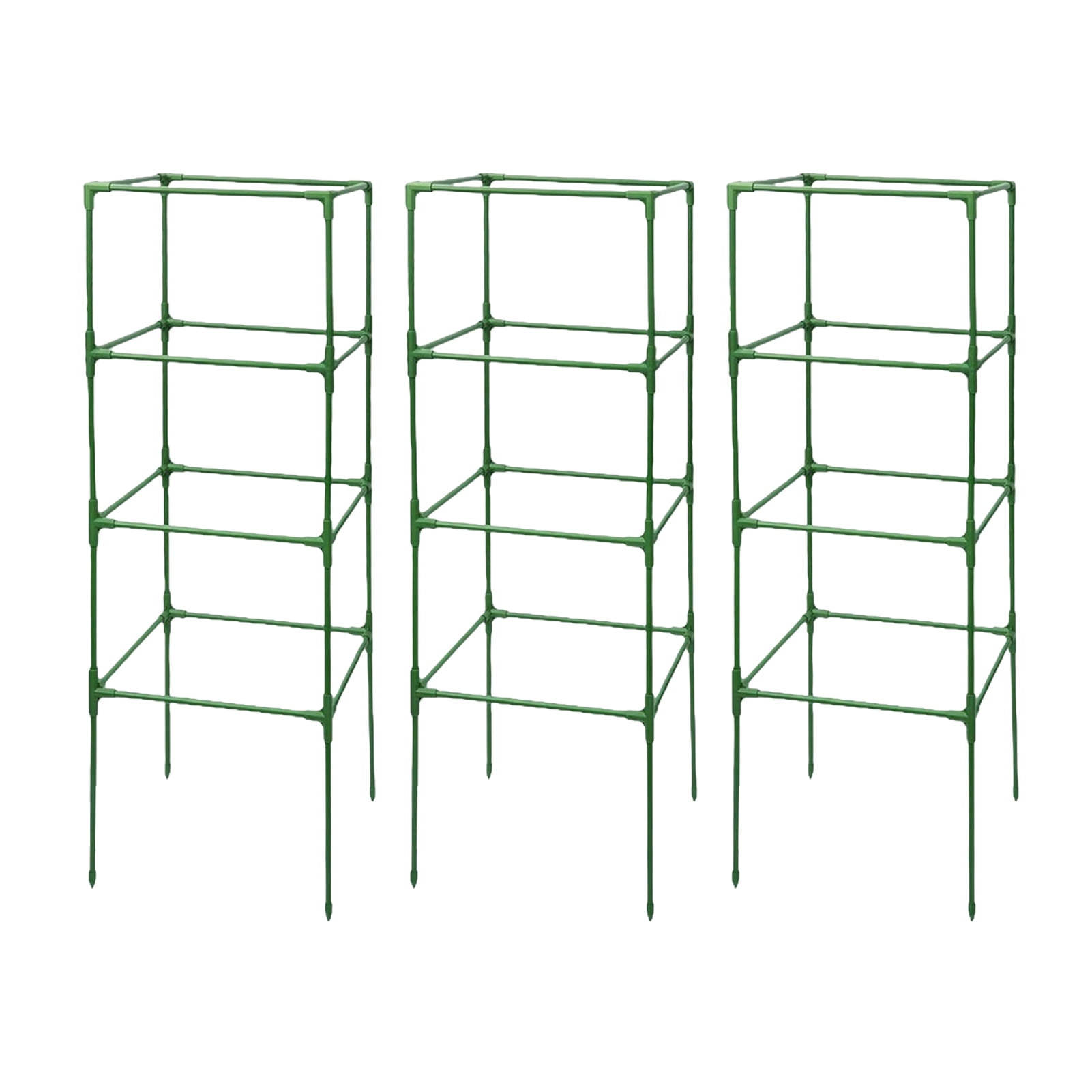 3 Pcs Square Tomato Cages Weatherproof Adjustable Height Tomato Plant ...
