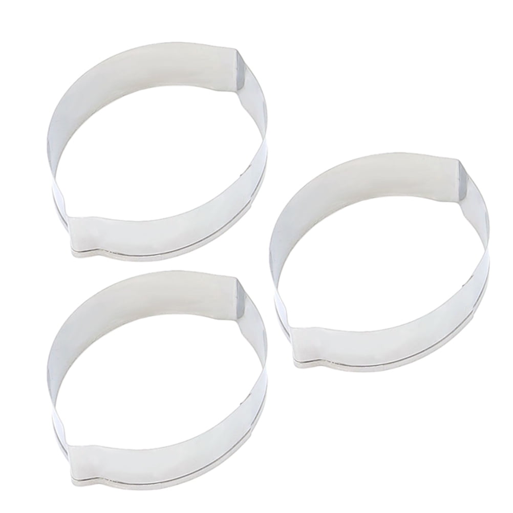 3 Pcs Stainless Steel Cookie Cutter Molds Lemon Shape DIY Chocolate ...