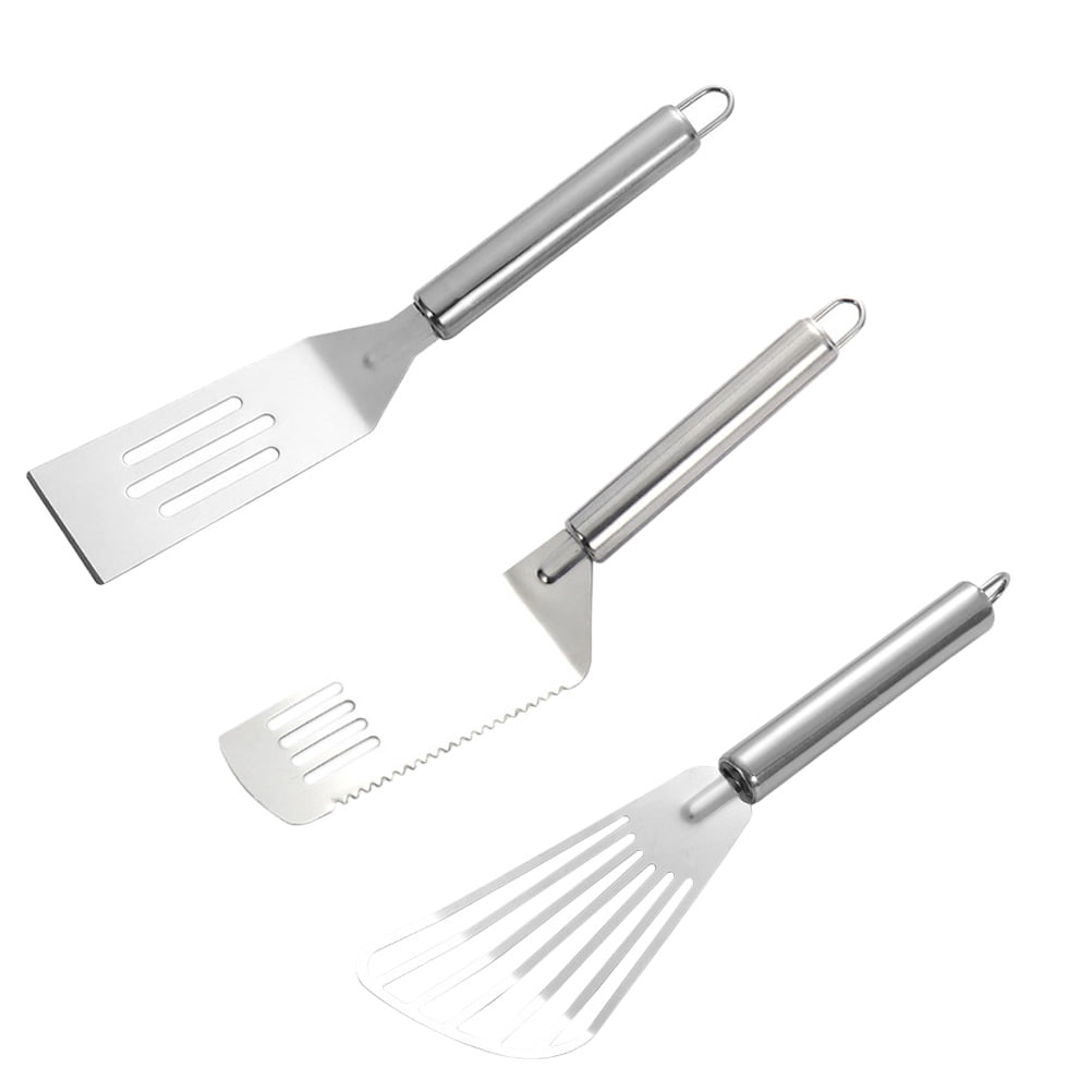 3-Piece Stainless Steel Cooking Spatula Set for Healthy Cooking ...