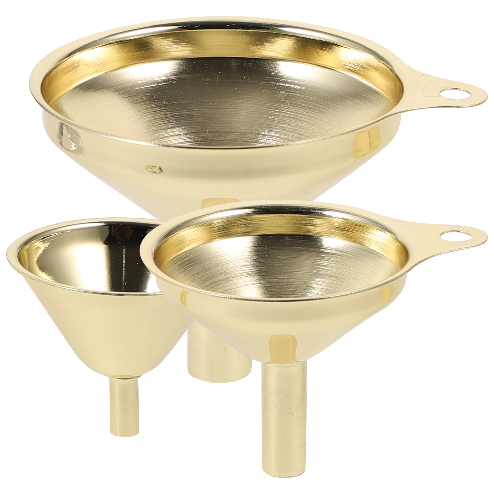 3 Pcs Stainless Steel Funnel Wide-mouth Filler Multifunctional Vinegar ...