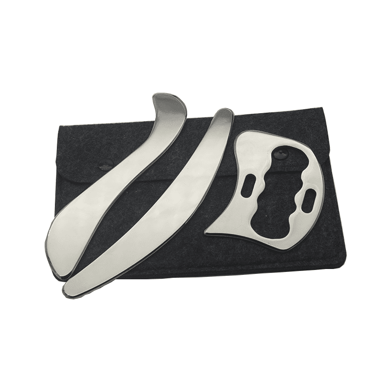 3 Pcs Stainless Steel Muscle Scraper Set, Includes Fascia Knives and ...