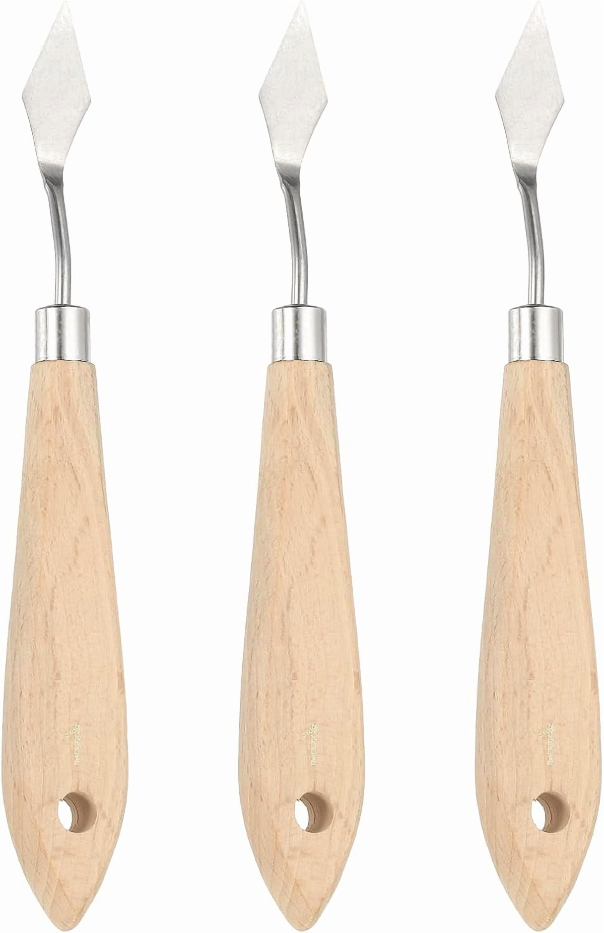 3 Pcs Stainless Steel Palette Knife, No.1 Professional Art Spatula Oil ...