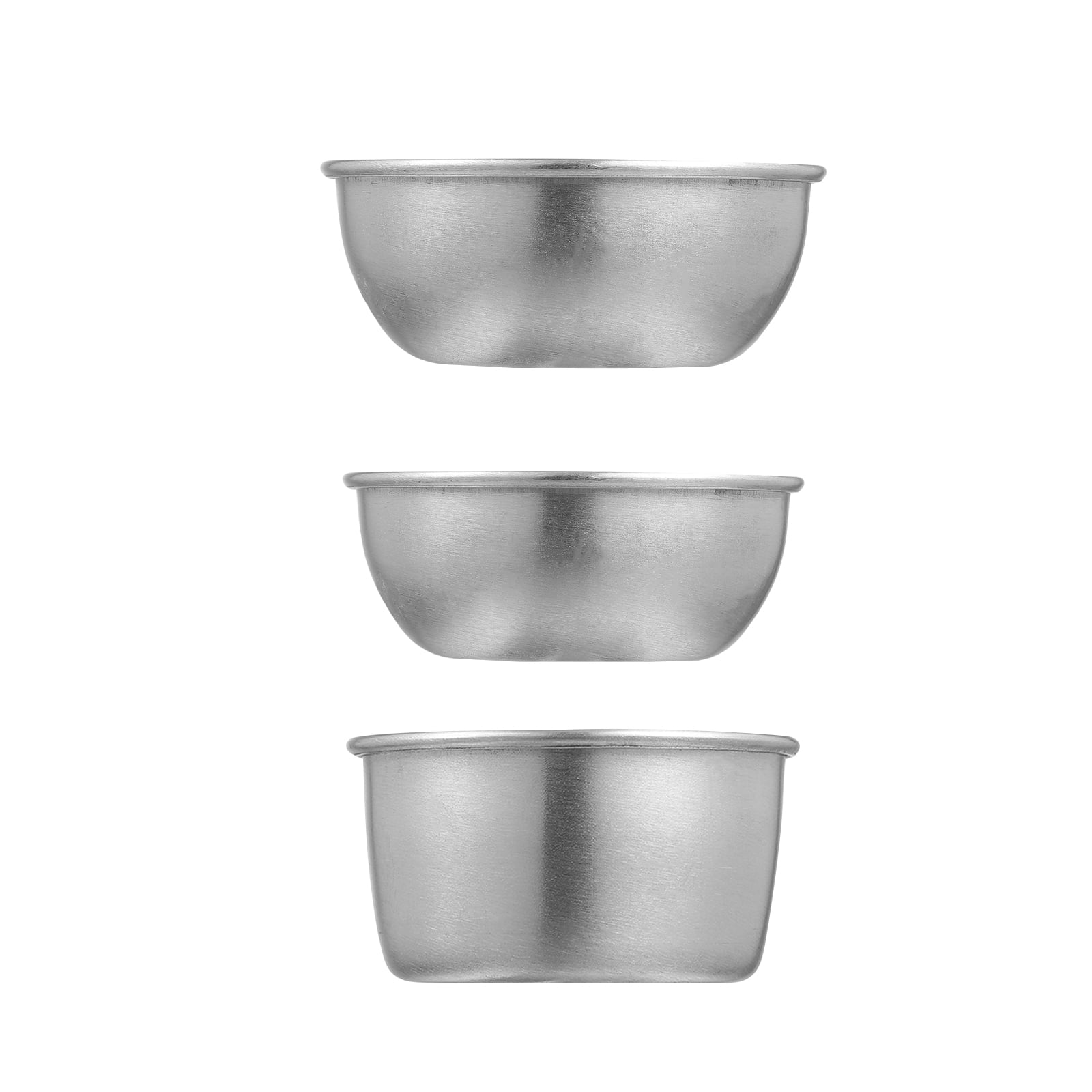 3 Pcs Stainless Steel Sauce Cup Appetizers Tomato Paste Holder ...