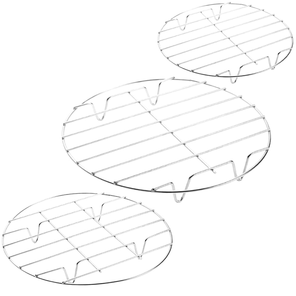 3Pcs Stainless Steel Steam Rack Cooling Rack Steamer for Kitchen Tools ...