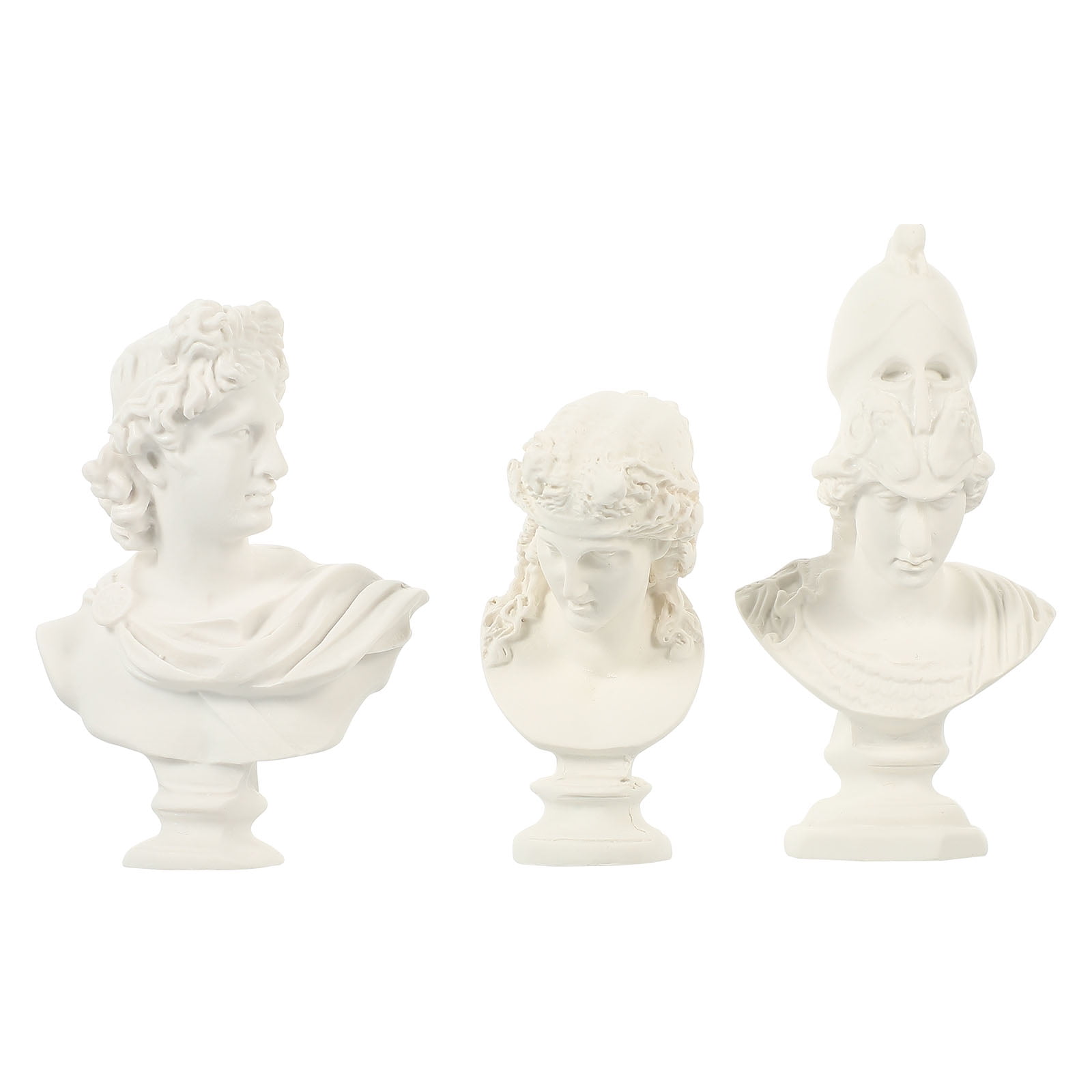 3 Pcs Statue Bust Ornament Athena Photo Props Work - Walmart.com