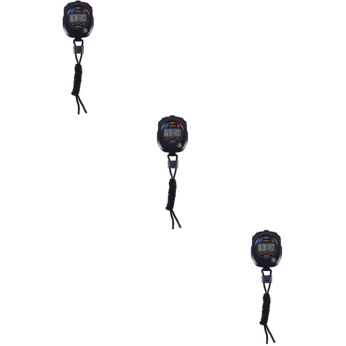 3 Pcs Stopwatch Referee Sports Timer Match Running Stopwatches Digital ...