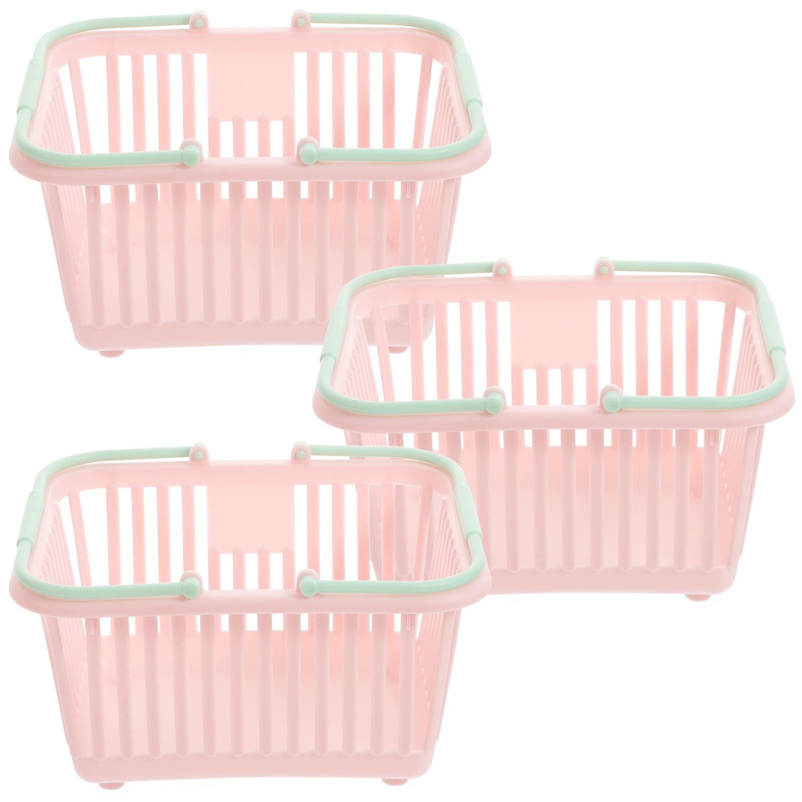 3 Pcs Storage Basket Washing Gift Small Pink Plastic Child - Walmart.com