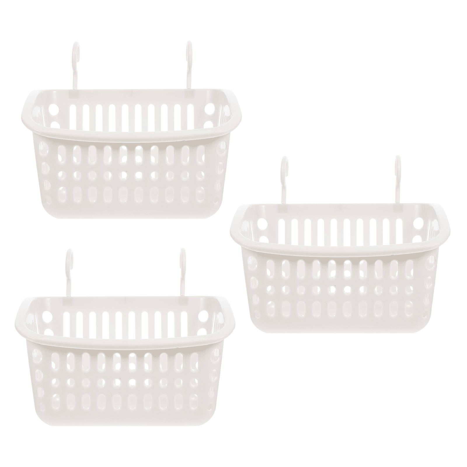 Baby Bath Toys Wall Basket 3Pcs Plastic Hanging Shower Baskets with ...
