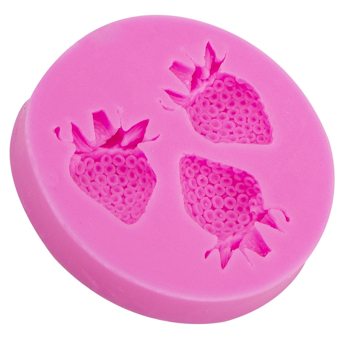 3 Pcs Strawberry Baking Mold Silicone Handmade Candy Jelly Bakeware 3D ...