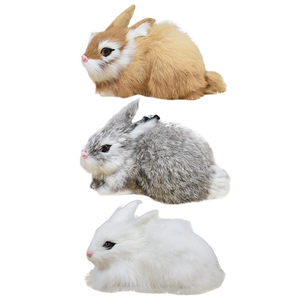 3 Pcs Stuffed Bunny Rabbit Plush Simulation Lifelike - Walmart.com