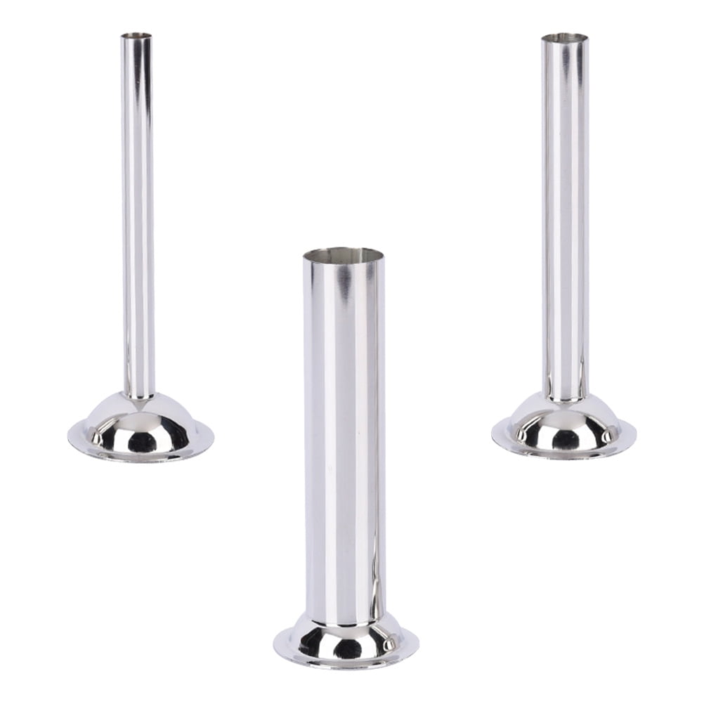 3 Pcs Stuffing Sausage Machine Tube Kit Steel Sausage Filler Tube ...