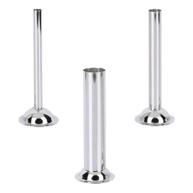 3 Pcs Stuffing Sausage Machine Tube Kit Steel Sausage Filler Tube ...