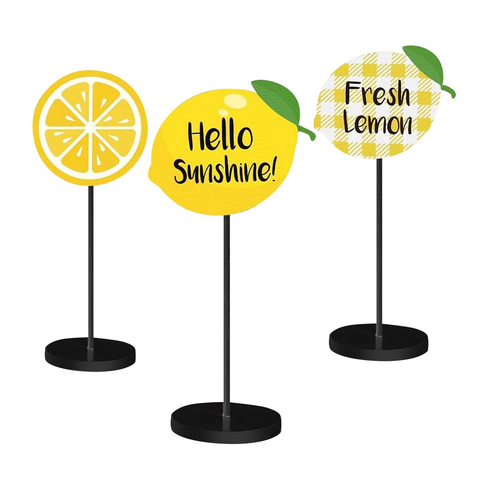 3 Pcs Summer Ocean Wood Table Sign Standing Wooden Tabletop Home Decor ...