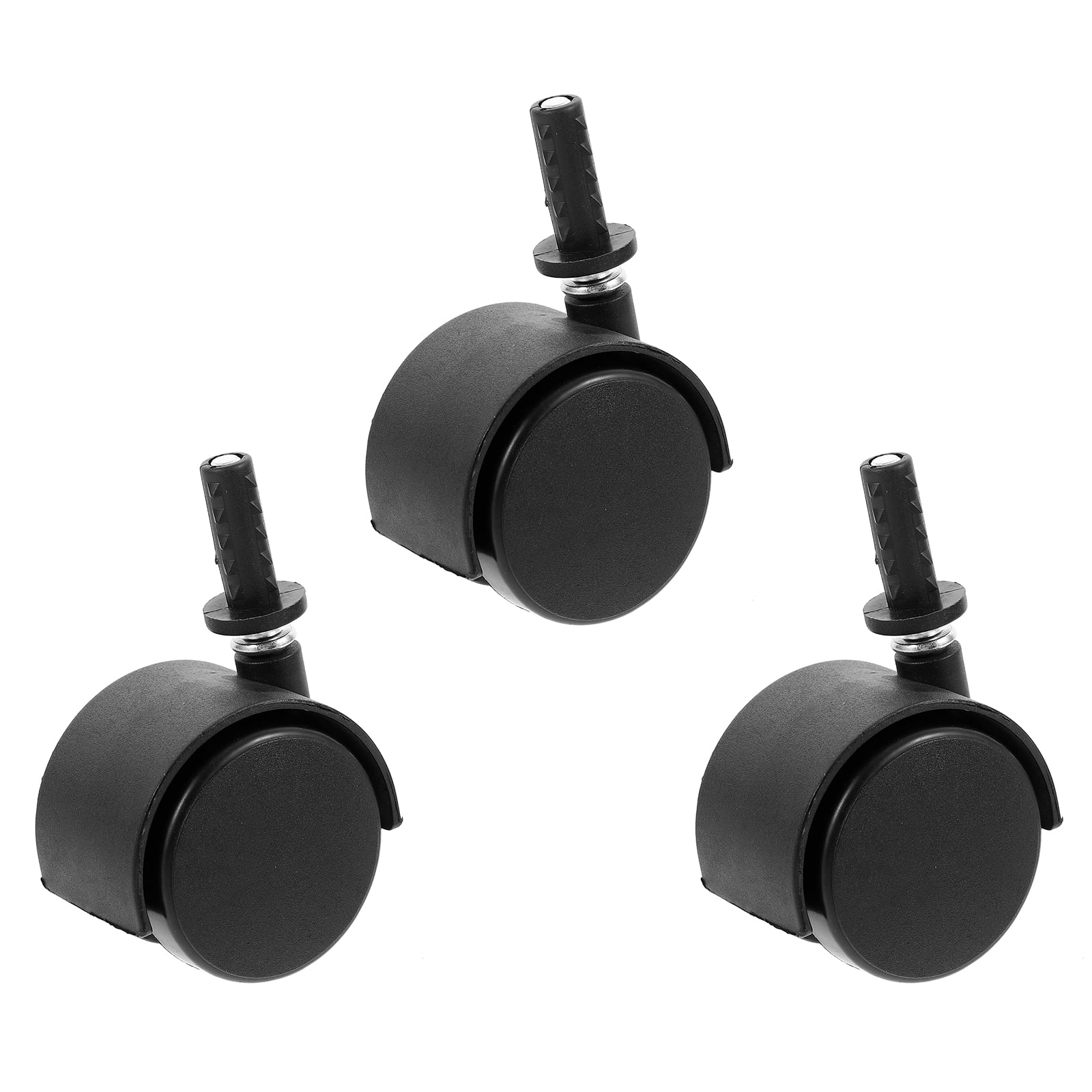 3 Pcs Swivel Casters Vacuum Cleaner Hard Plastic Wheels Trolley ...