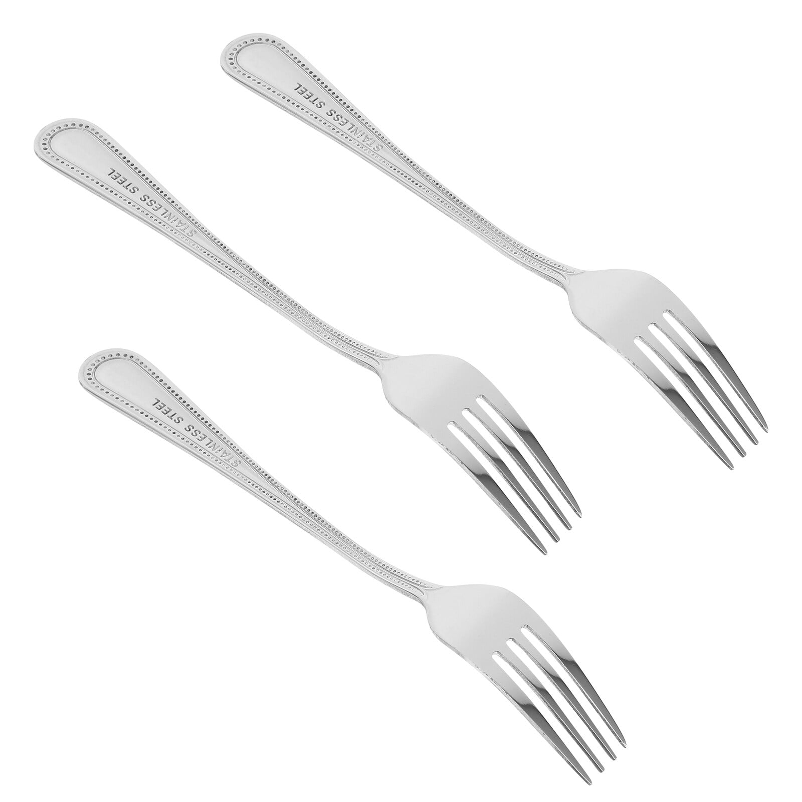 3Pcs Fruit Forks Small Metal Forks Dessert Serving Cake Forks - Walmart.com