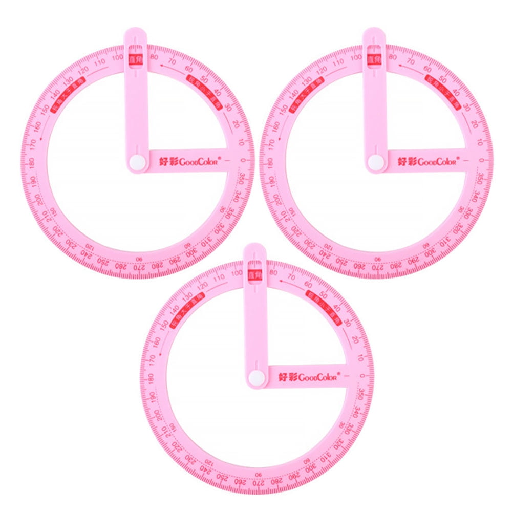3 Pcs Teaching Protractor for Kids Student Pupils - Walmart.com