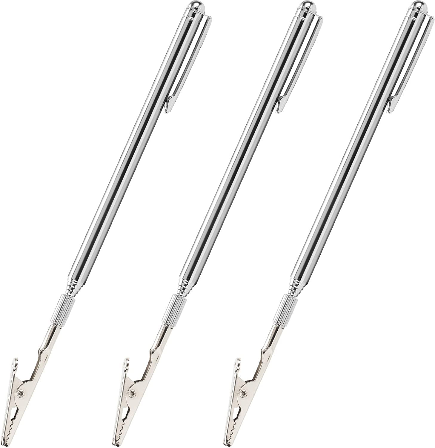3 Pcs Telescoping Alligator Clip, 7.48-26.18 Inch Telescopic Metal Wire ...