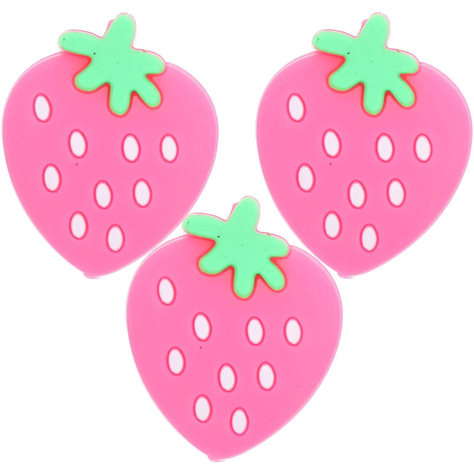 3 Pcs Tennis Racket Shock Absorber Strawberry Dampeners Vibration Tiny ...