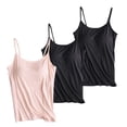3 Pcs Thin Strap Adjustable Camisole Tops Ladies Removable Detachable ...