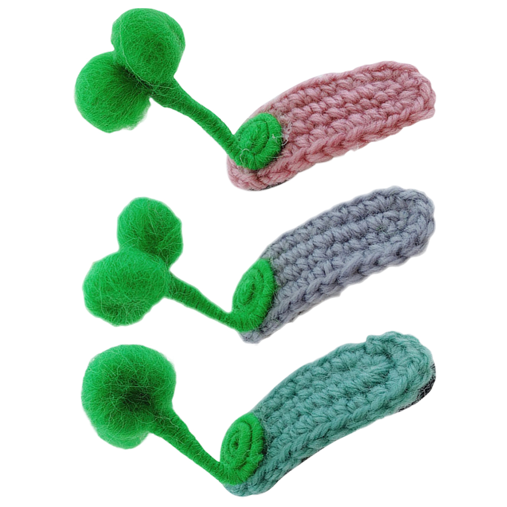 3 Pcs Tiara Kids Hair Clips for Girls Barrettes Grass Funny Hairpin ...