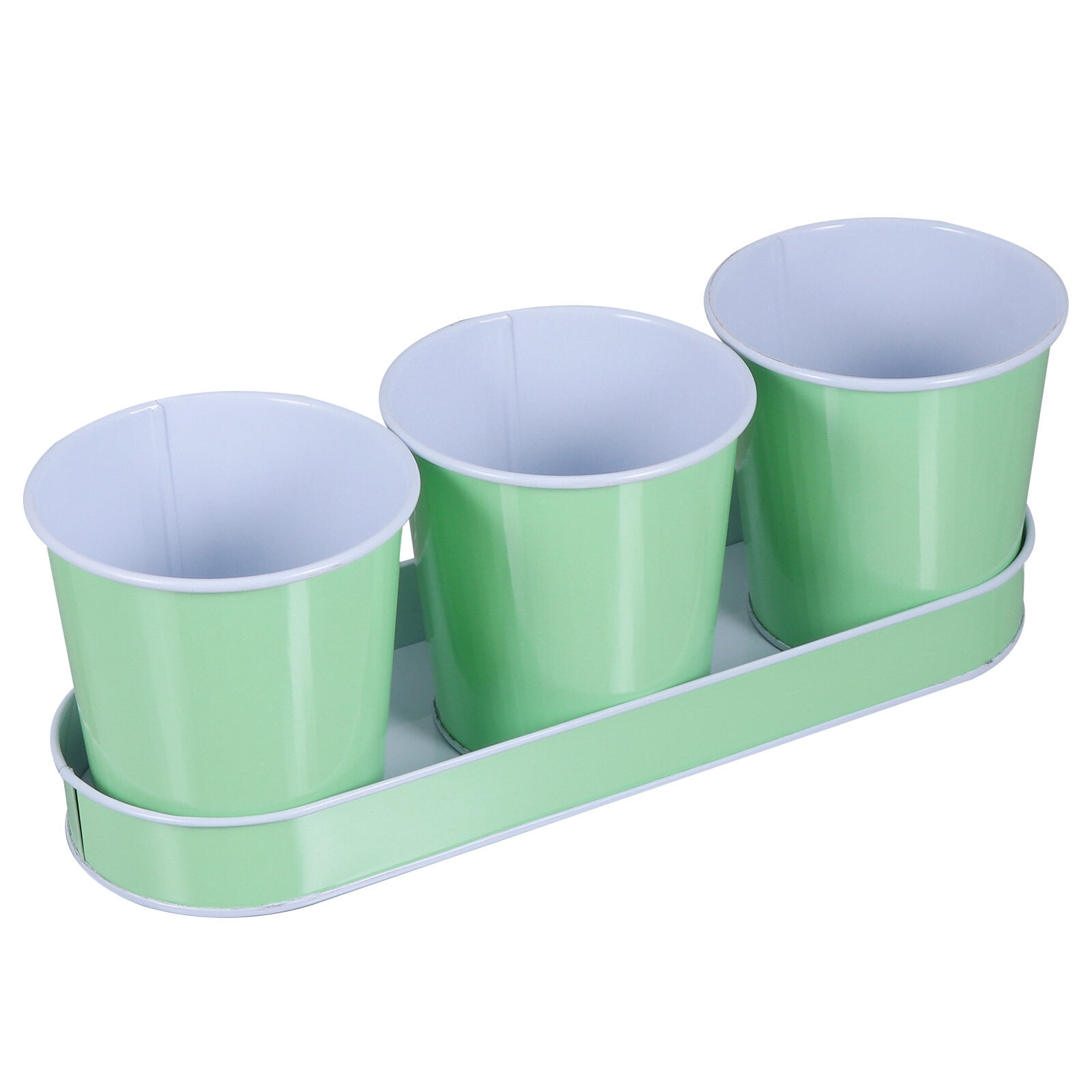 3 Pcs Tin Bucket Set Pots for Plants Flower Pot Kit Kids' Room Décor ...