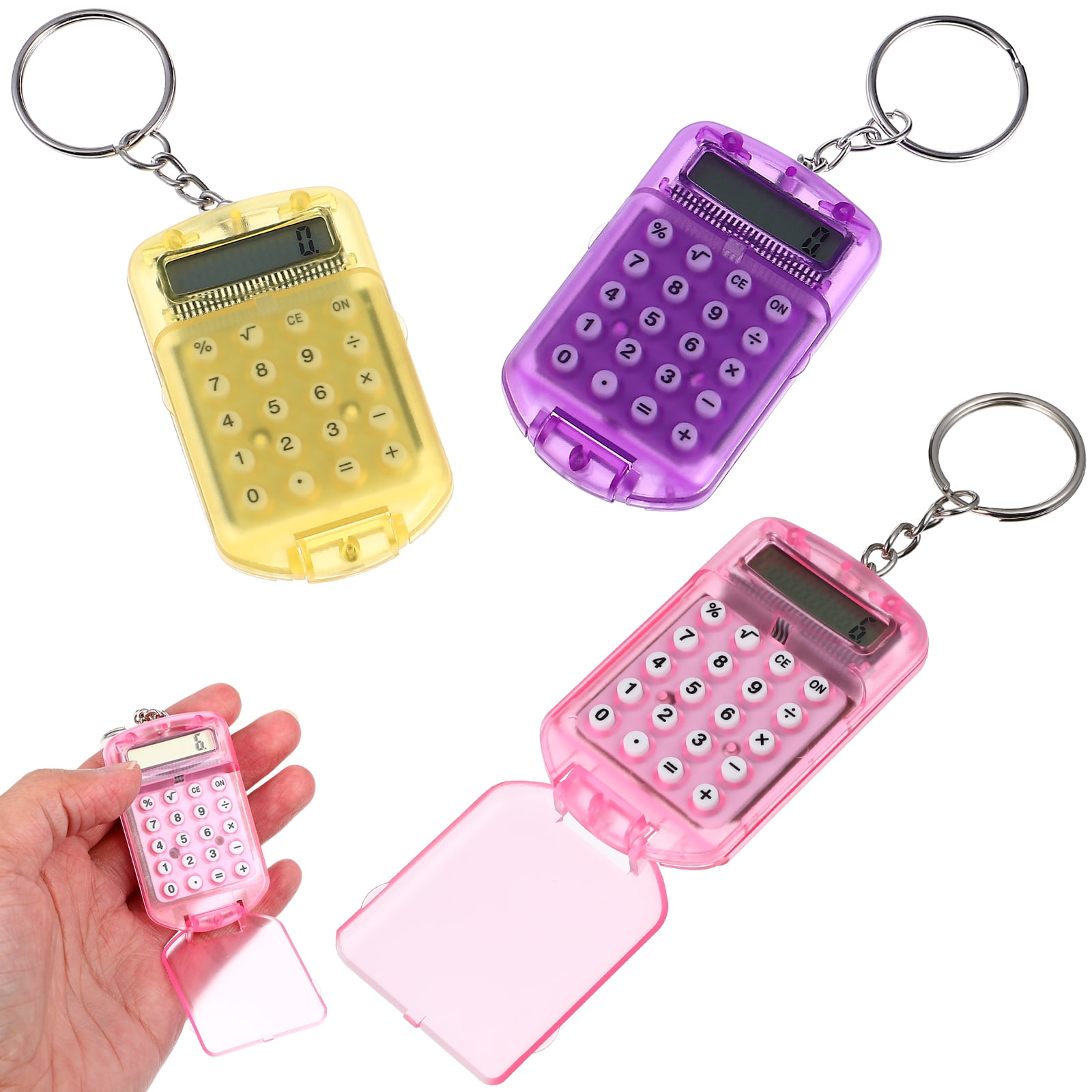 3 Pcs Tiny Calculator Child Children Small Student Arithmetic Office ...