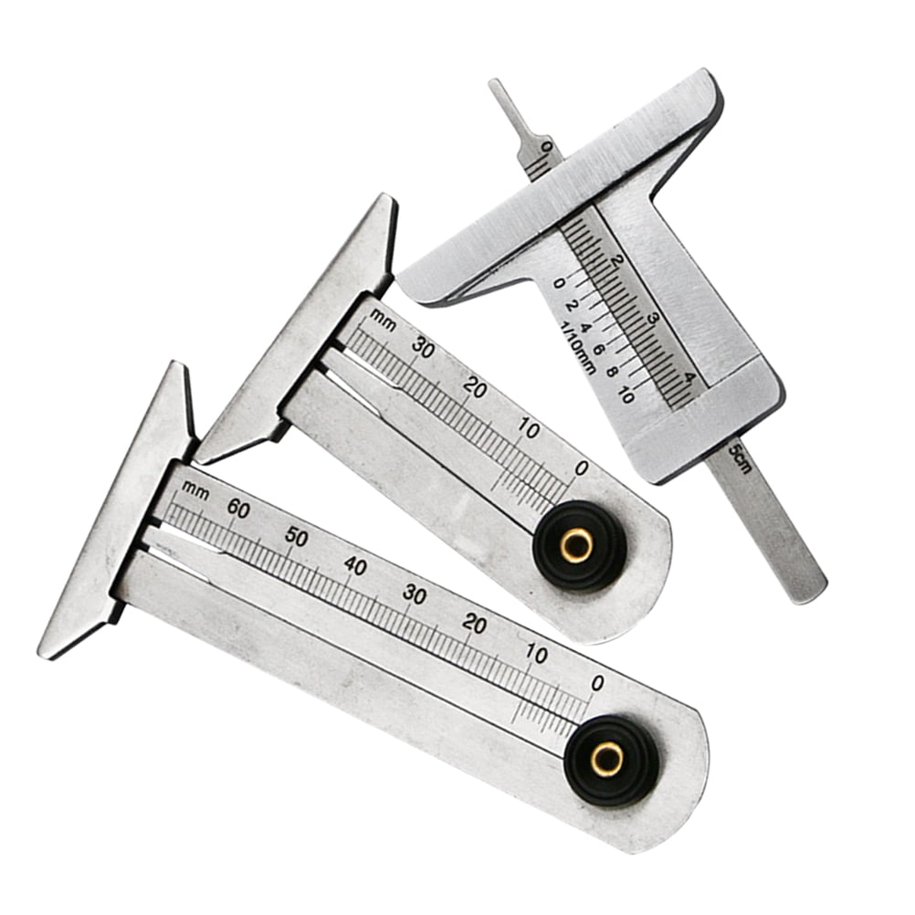 3 Pcs Tire Depth Meter Tire Tread Vernier Caliper Tire Tread Depth Tool ...