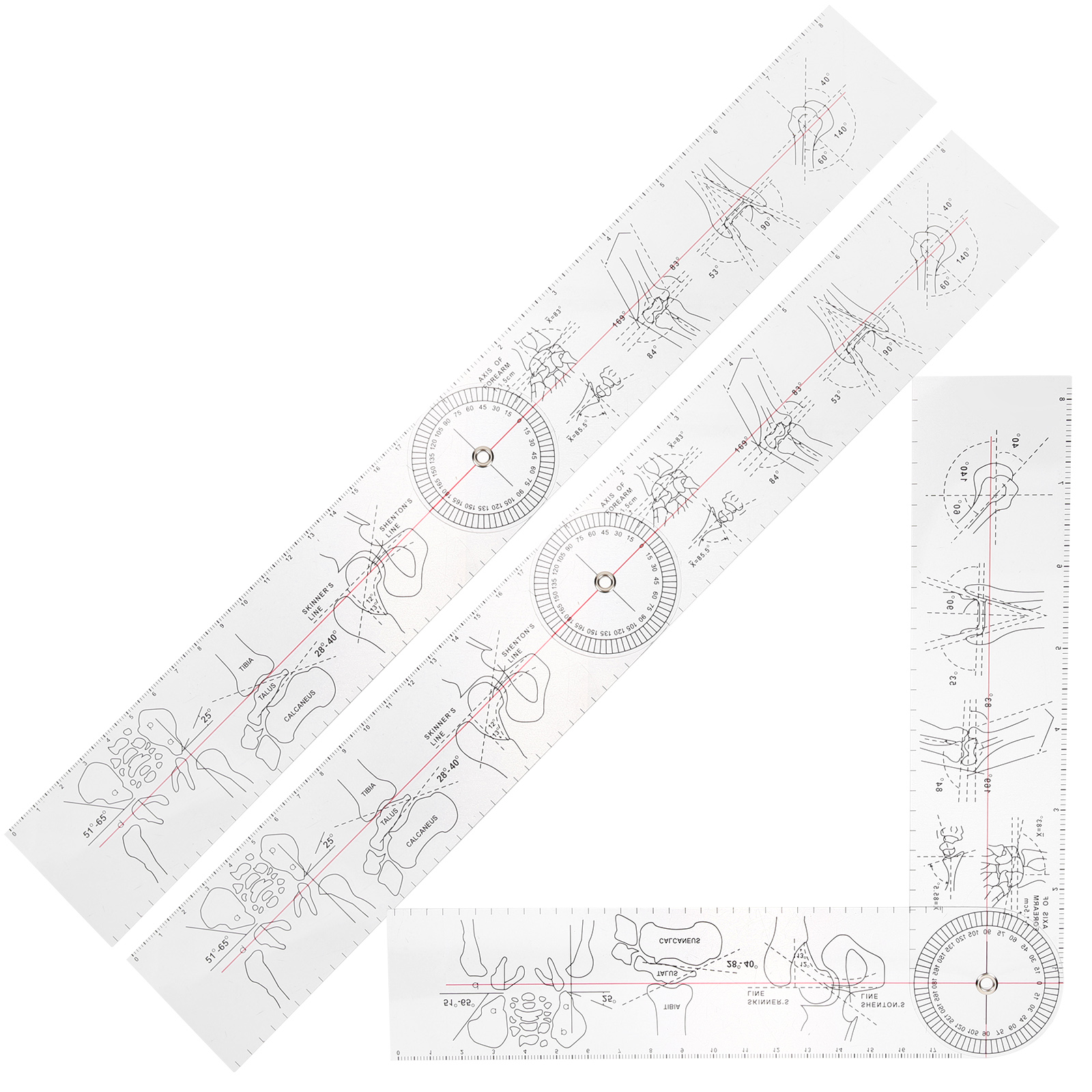 3 Pcs Tool Rotary Quick Angle Protractor Hospital Accessory - Walmart.com